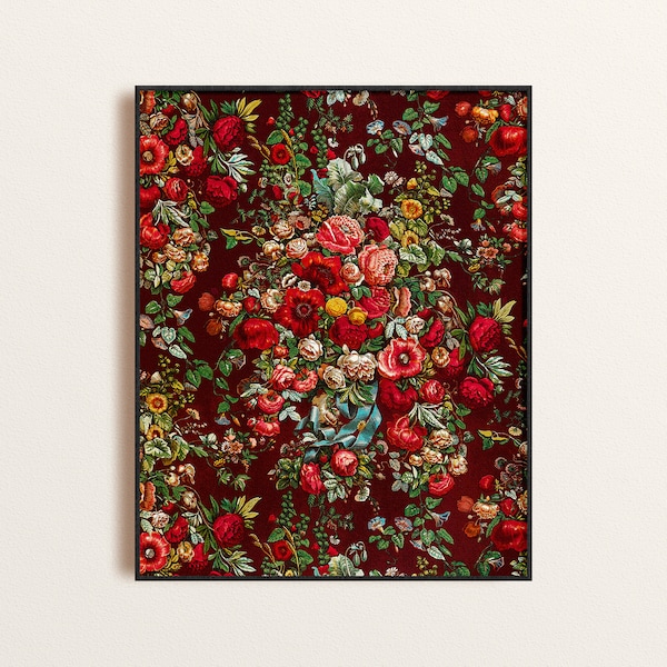 Red Wall Art - Etsy