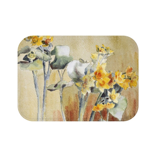 Yellow Bath Mat - Etsy