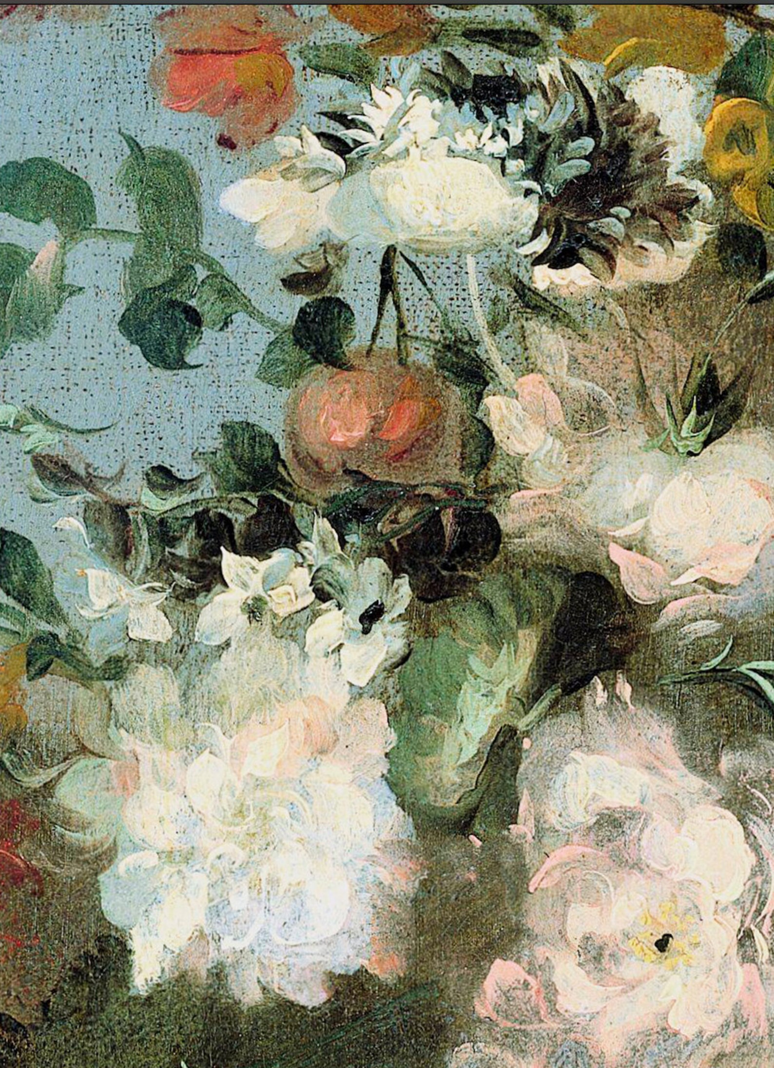 Rococo Style Pastel Florals Still Life Art Print Flowers in - Etsy