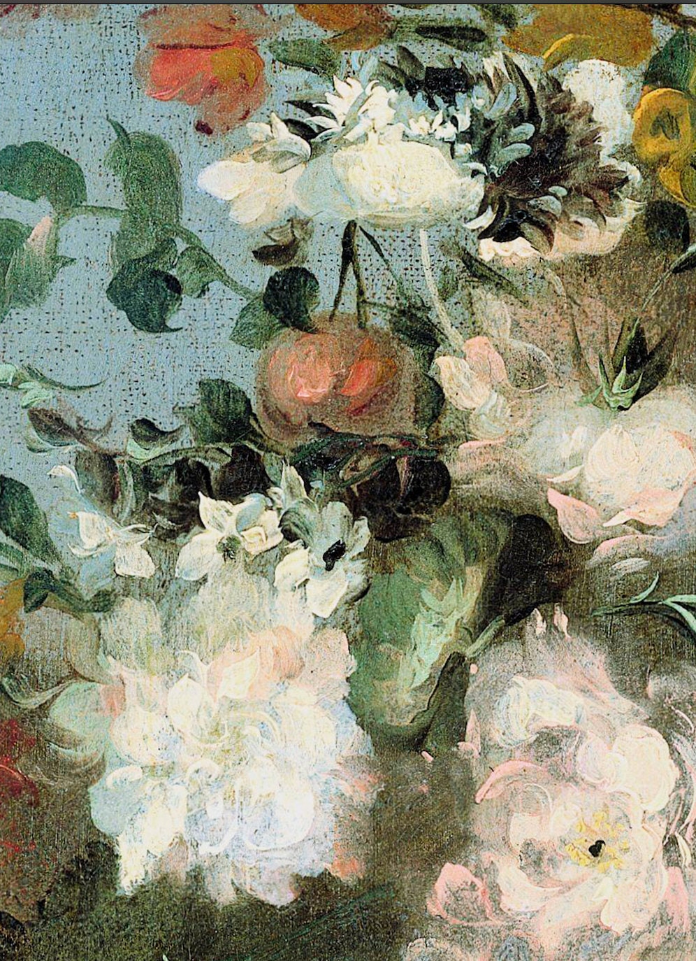 Rococo Style Pastel Florals Still Life Art Print Flowers in - Etsy