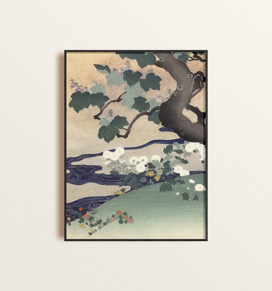 Japanese Nature Landscape Poster, Traditional Japanese Landscape Art ...