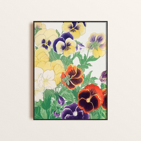 Pansy Print - Etsy