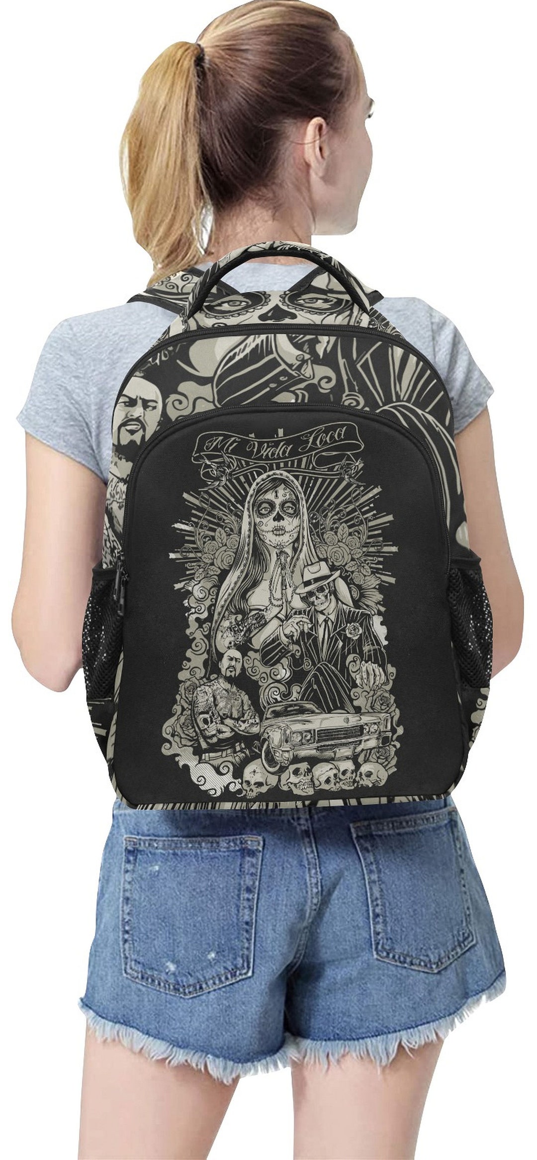 Mi Vida Loca Backpack Gangsta Pride Gangster Gangsters Cholo Chicano ...