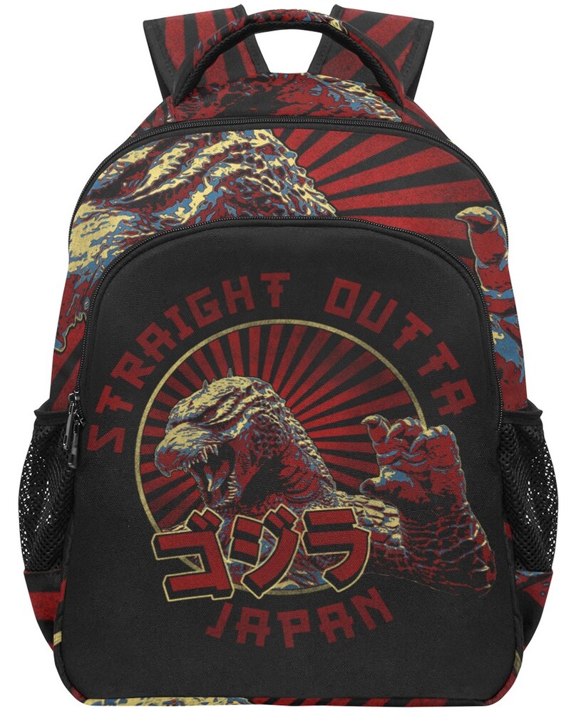 Godzilla Backpack Bag Japan Bags Handbag Gojira Kaiju Sci-fi Print ...