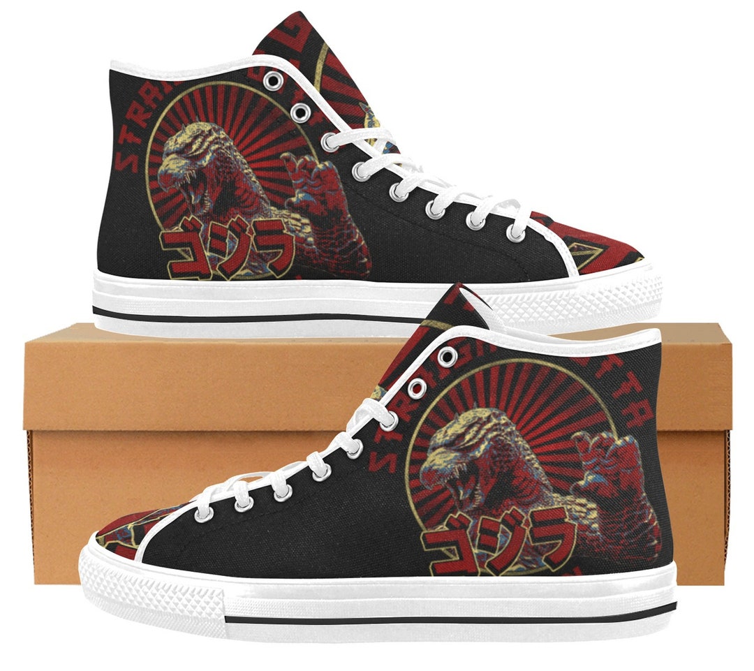 Men's Godzilla Vancouver High Top Sneakers Shoes Boots Gojira Kaiju US ...