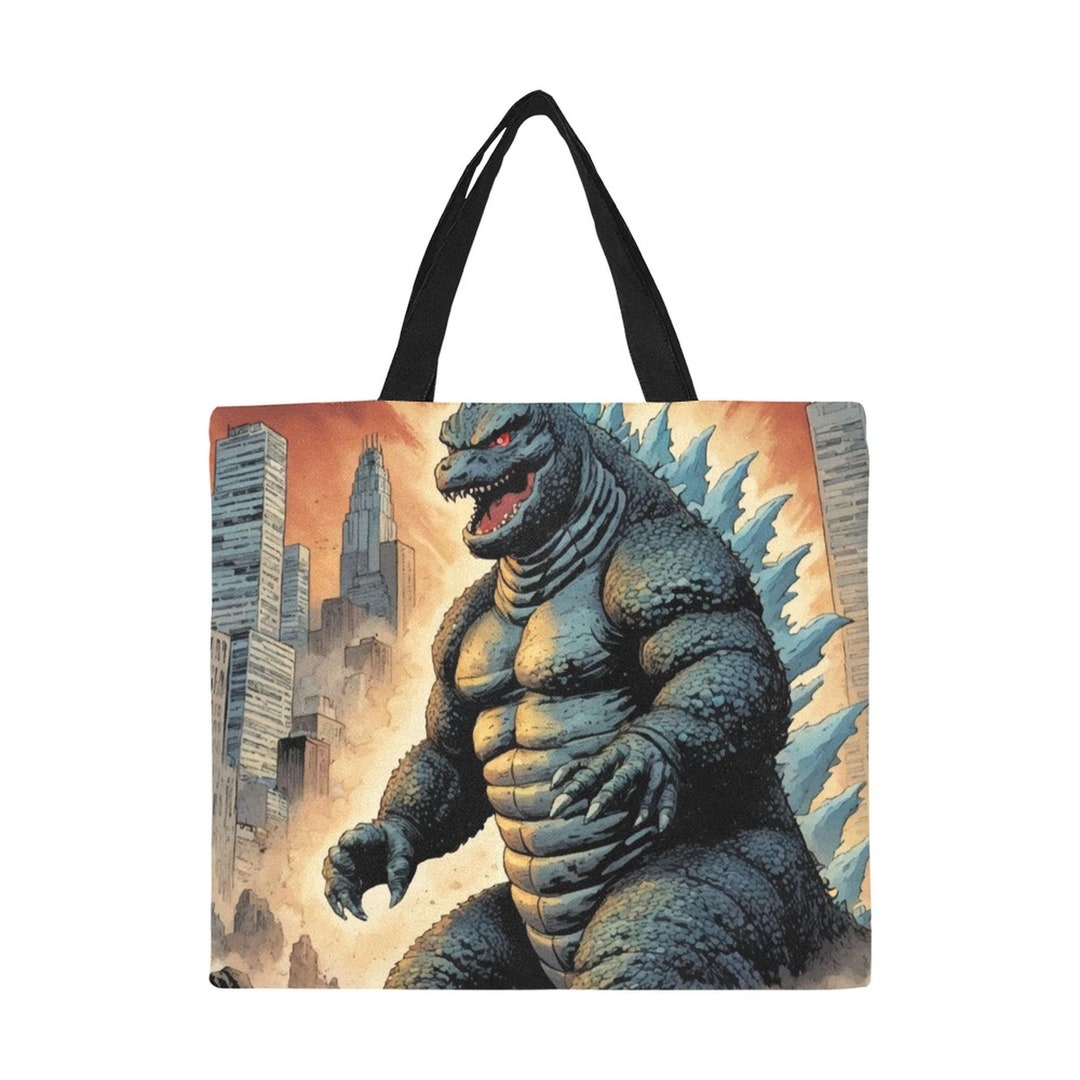 Godzilla Tote Bag Backpack Bag Bags Handbag Gojira Kaiju Cartoon Retro ...
