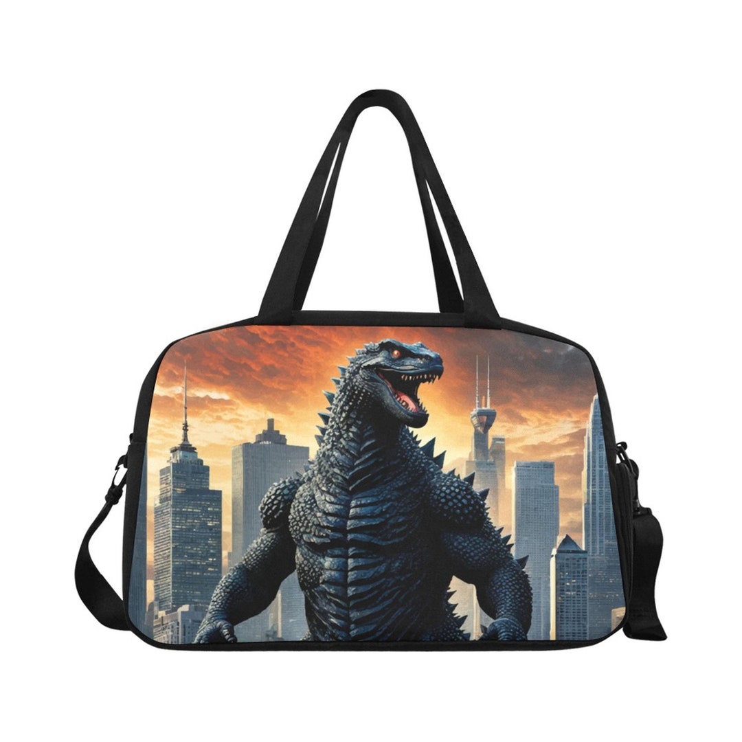 Duffel Bag Godzilla Scary Vintage Gojira Kaiju Cartoon Comics Travel ...