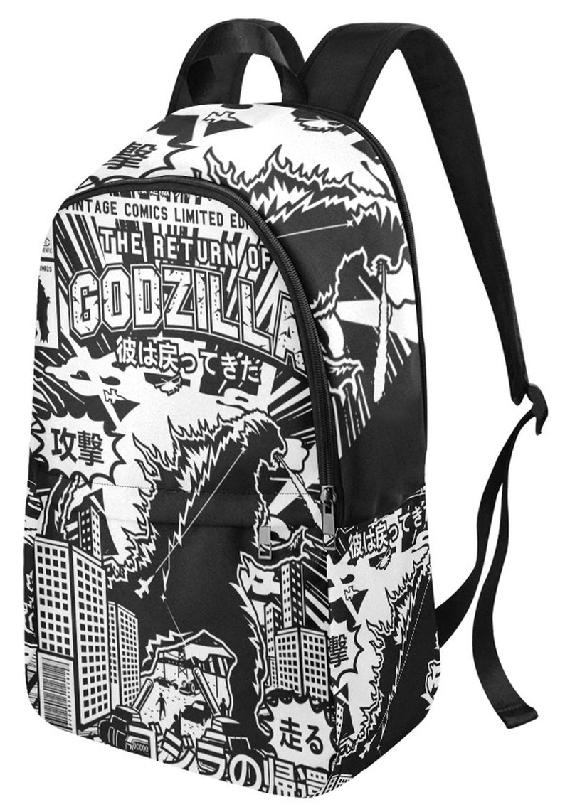 Godzilla Backpack Gojira Bag Kaiju Japan Bags Lunchbox Handbag - Etsy ...