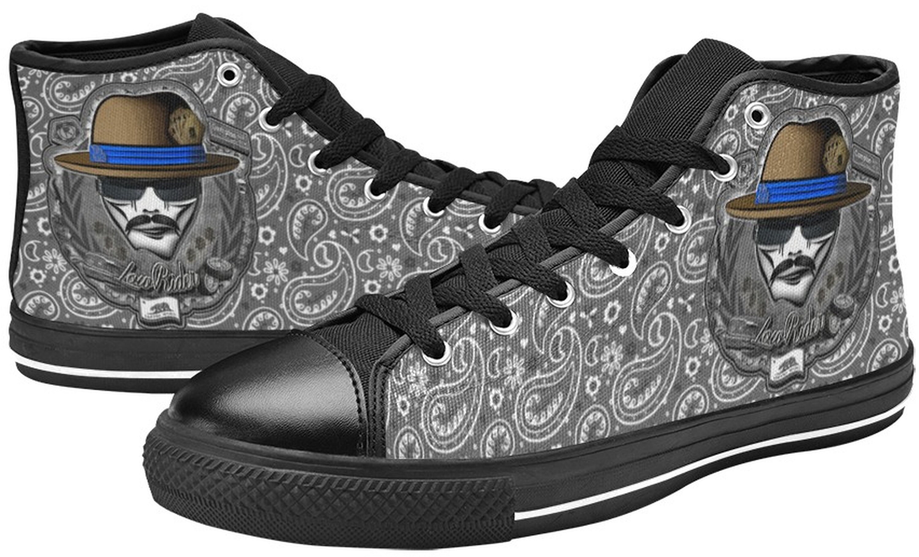 Men's Lowrider High Top Sneakers Shoes Gangsta Boots - Etsy