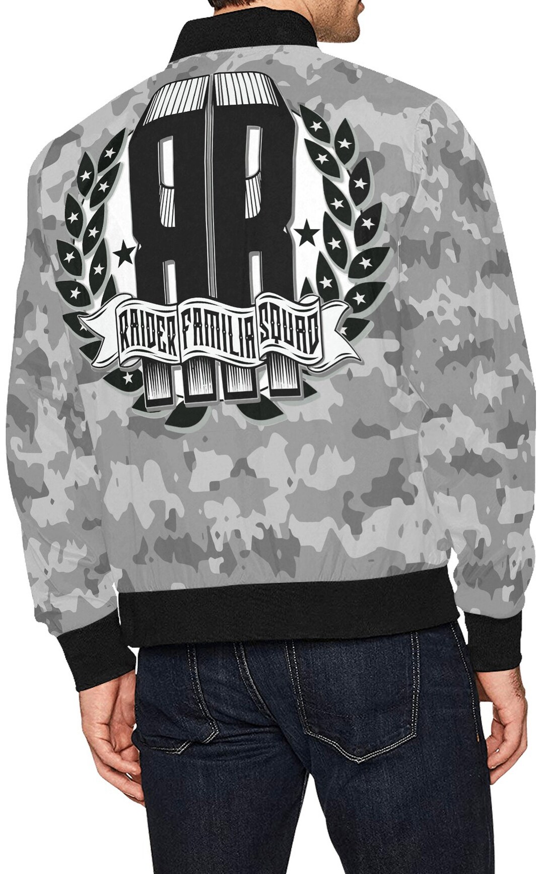 Raider Bomber Jacket Cholo Gangsta Cartel Mafia Gangster Chicano Vato ...