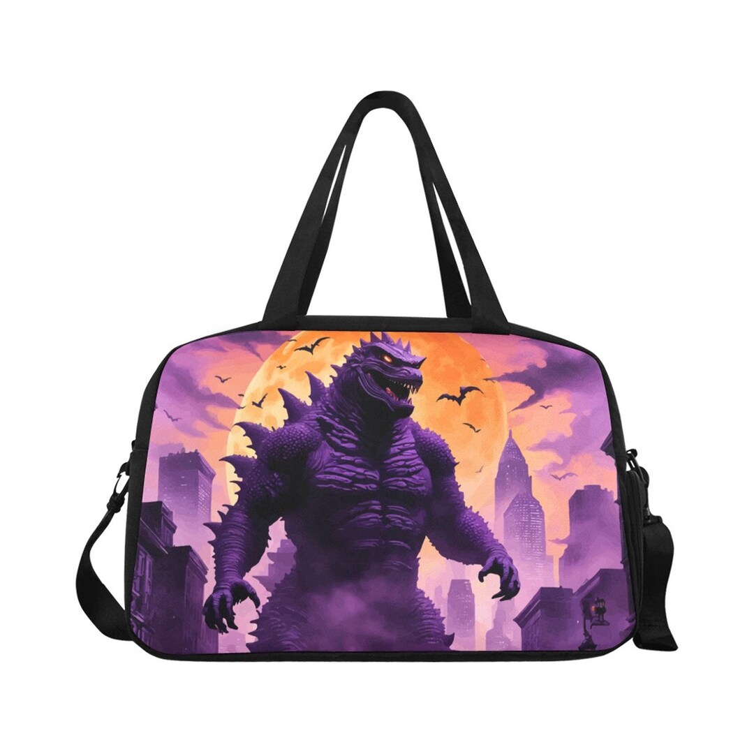 Duffel Bag Godzilla Travel Traveling Gojira Kaiju Art Cartoon Comics ...