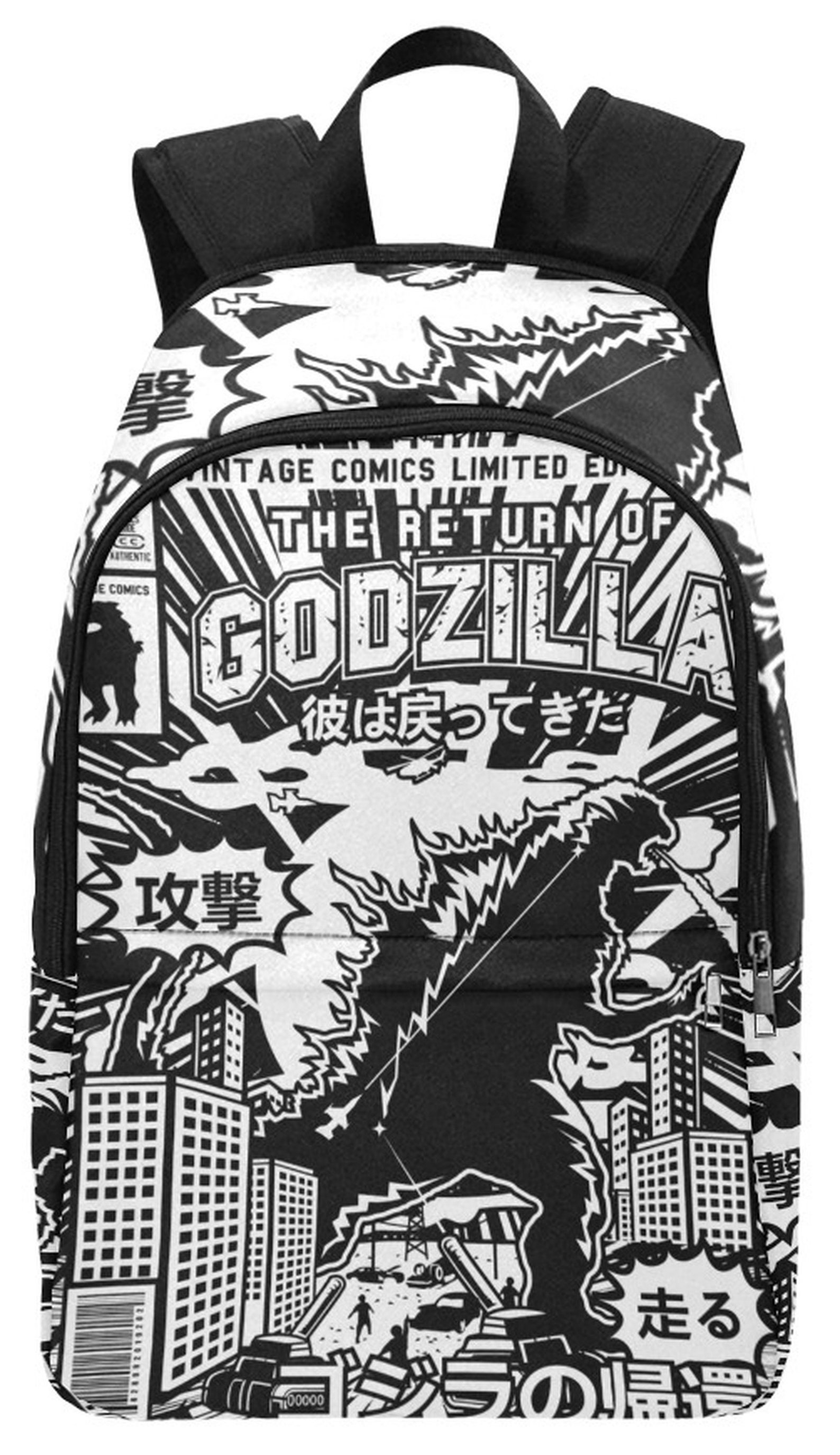 Godzilla Backpack Gojira Bag Kaiju Japan Bags Lunchbox Handbag Sci Fi ...