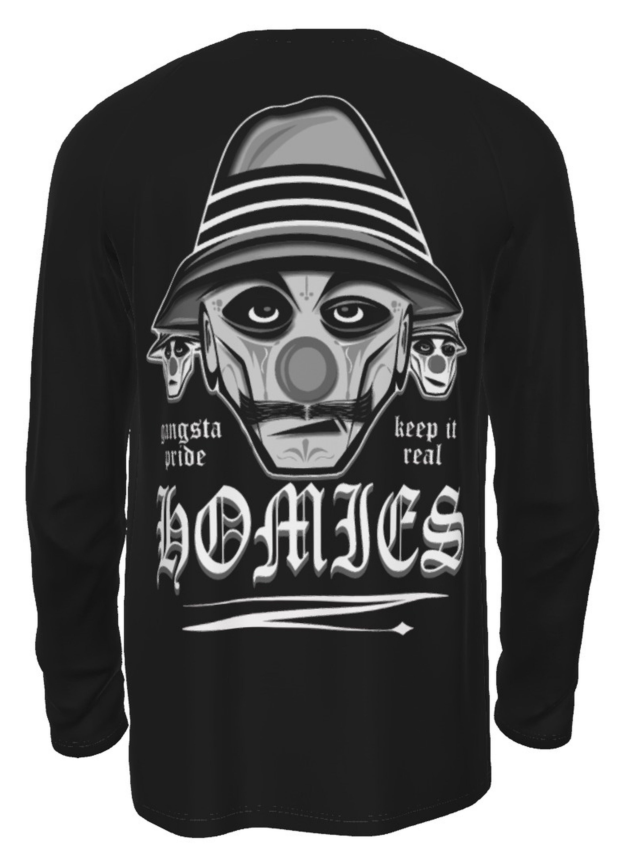 Homies T-Shirt Long Sleeve Hip Hop Streetwear Urban Chicano - Etsy España