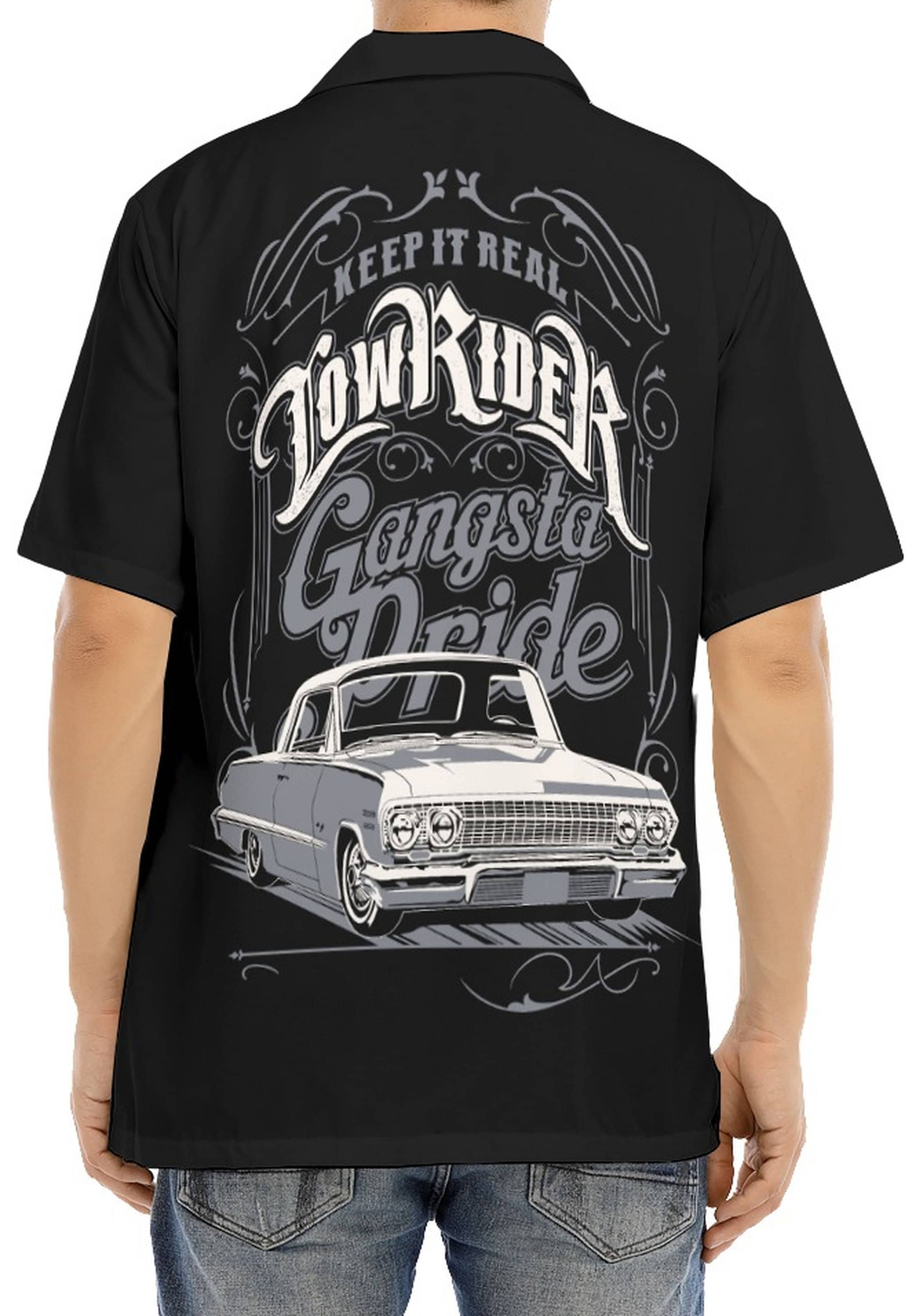 Lowrider Shirt Cotton Chicano Raider Cholo Mexican Gangsta Cartel Vato ...