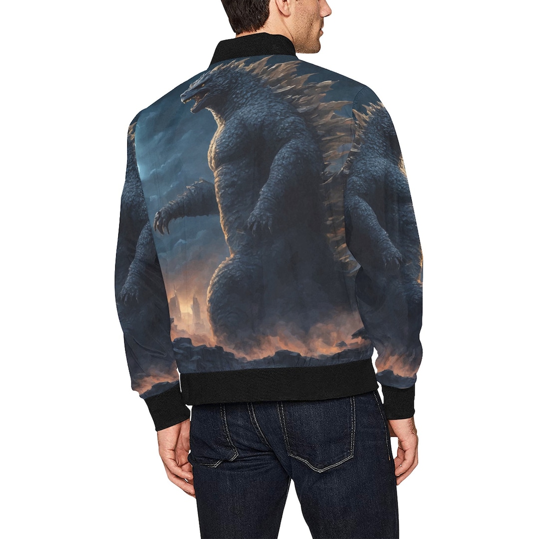 Godzilla Bomber Jacket Gojira Kaiju Japan Sci-fi Monster Horror ...