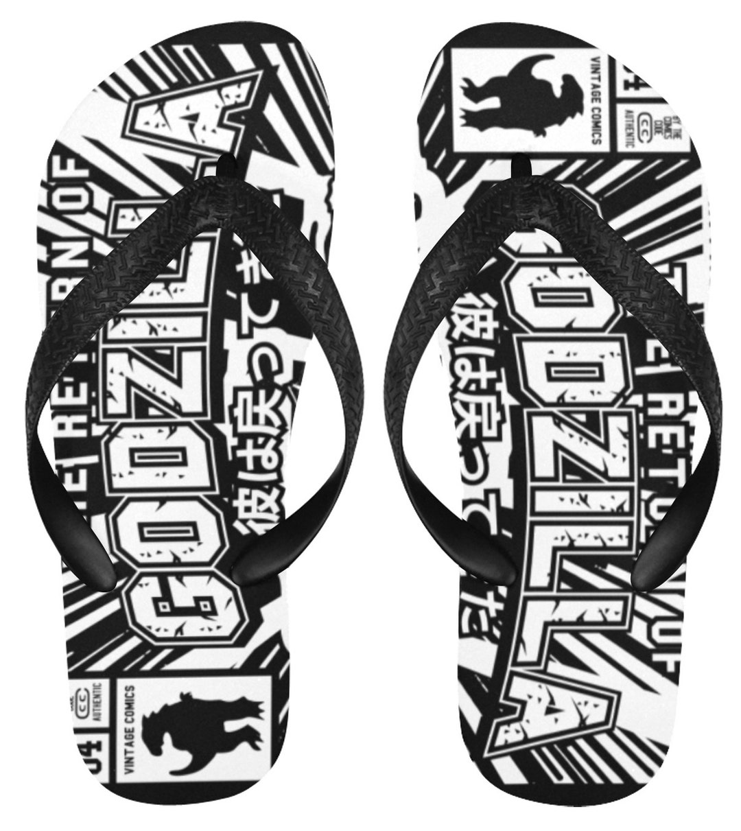 Flip Flops Thongs Godzilla Gojira Kaiju Sci-fi Japan Monster Cartoon - Etsy