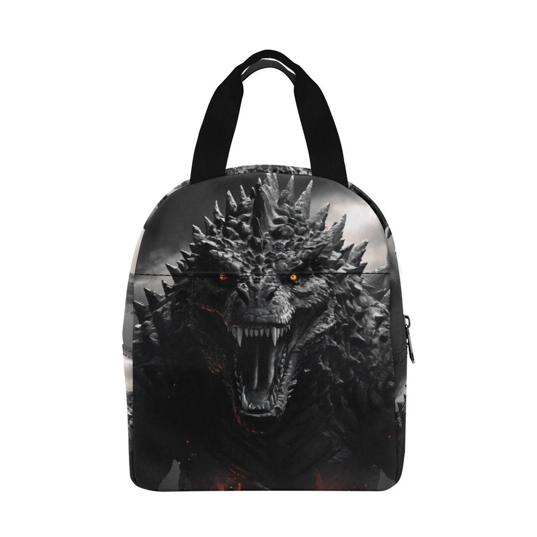 Godzilla Lunch Bag Food Bags Picnic Lunchbox Handbag Gojira Kaiju Japan ...