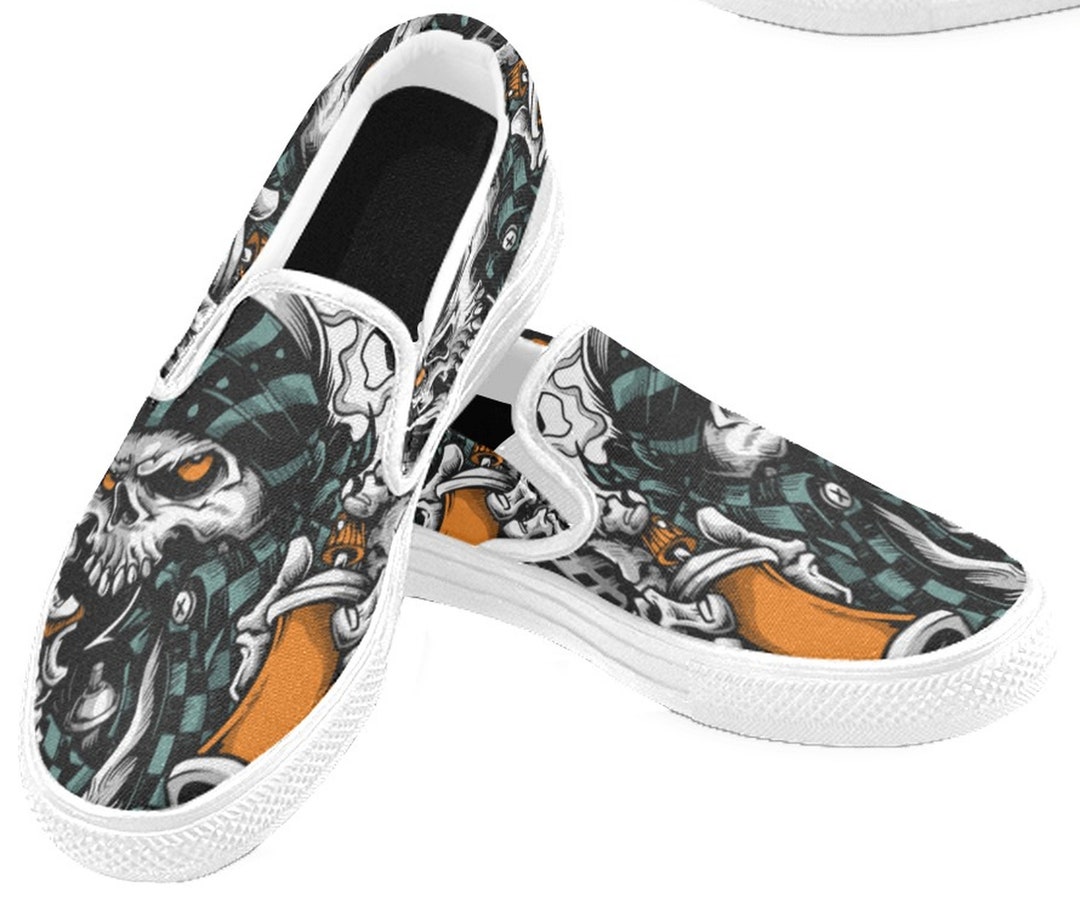 Men's Cholo Slip on Sneakers Shoes Boots Chicano Vato Gangster Mexican ...