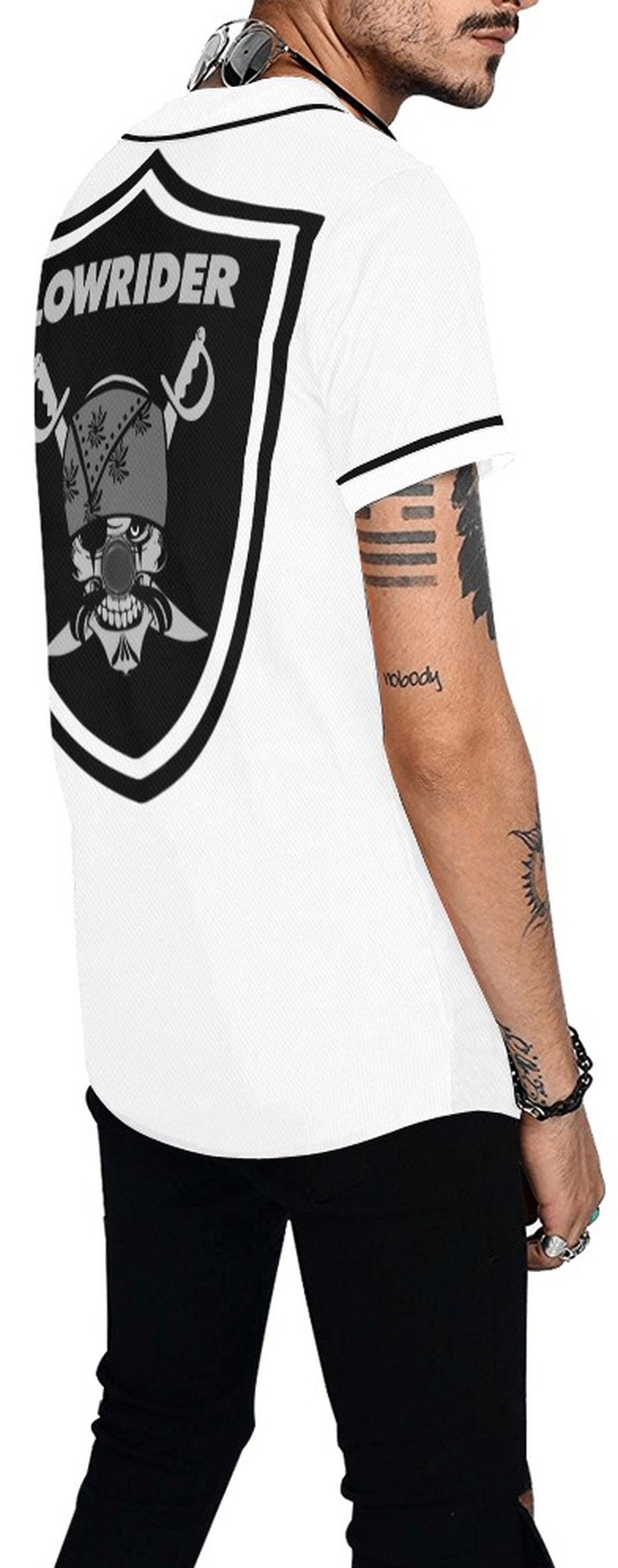 Men's Lowrider Baseball Jersey Gangsta Chicano Gangster Cholo Mexican ...
