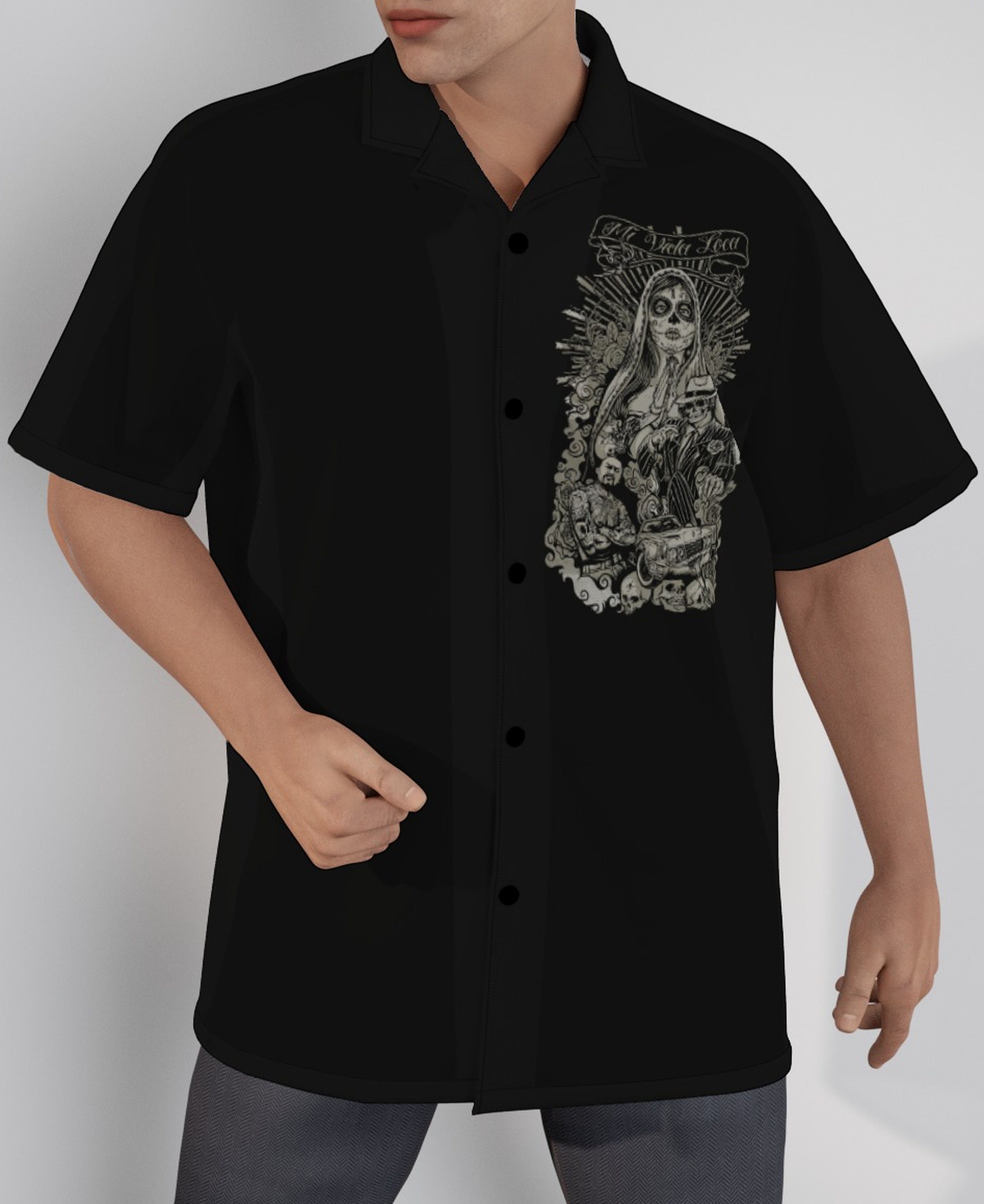 Mexican Gangster Top Button