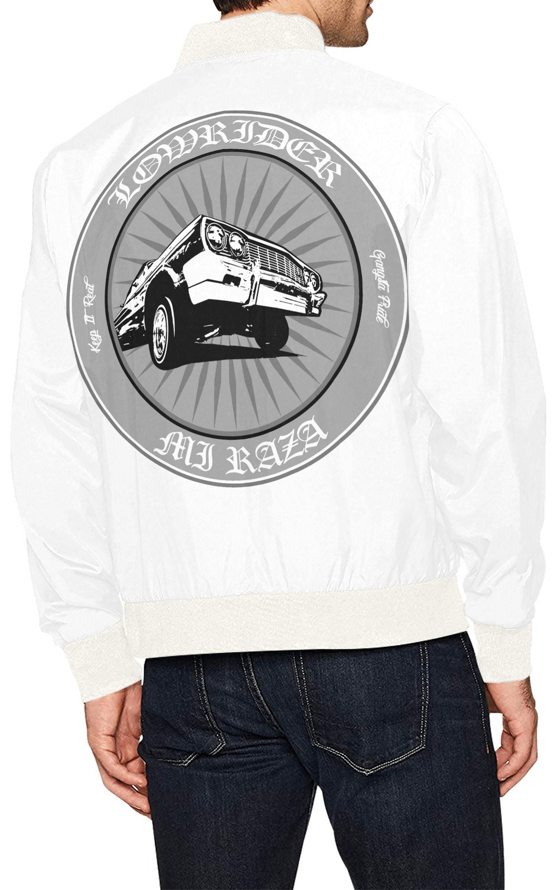 Lowrider Bomber Jacket Impala Chicano Cholo Mexican Gangsta Cartel ...