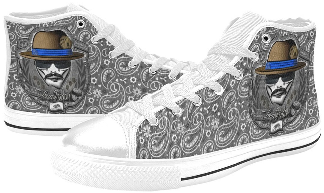 Men's Lowrider High Top Sneakers Shoes Gangsta Boots - Etsy