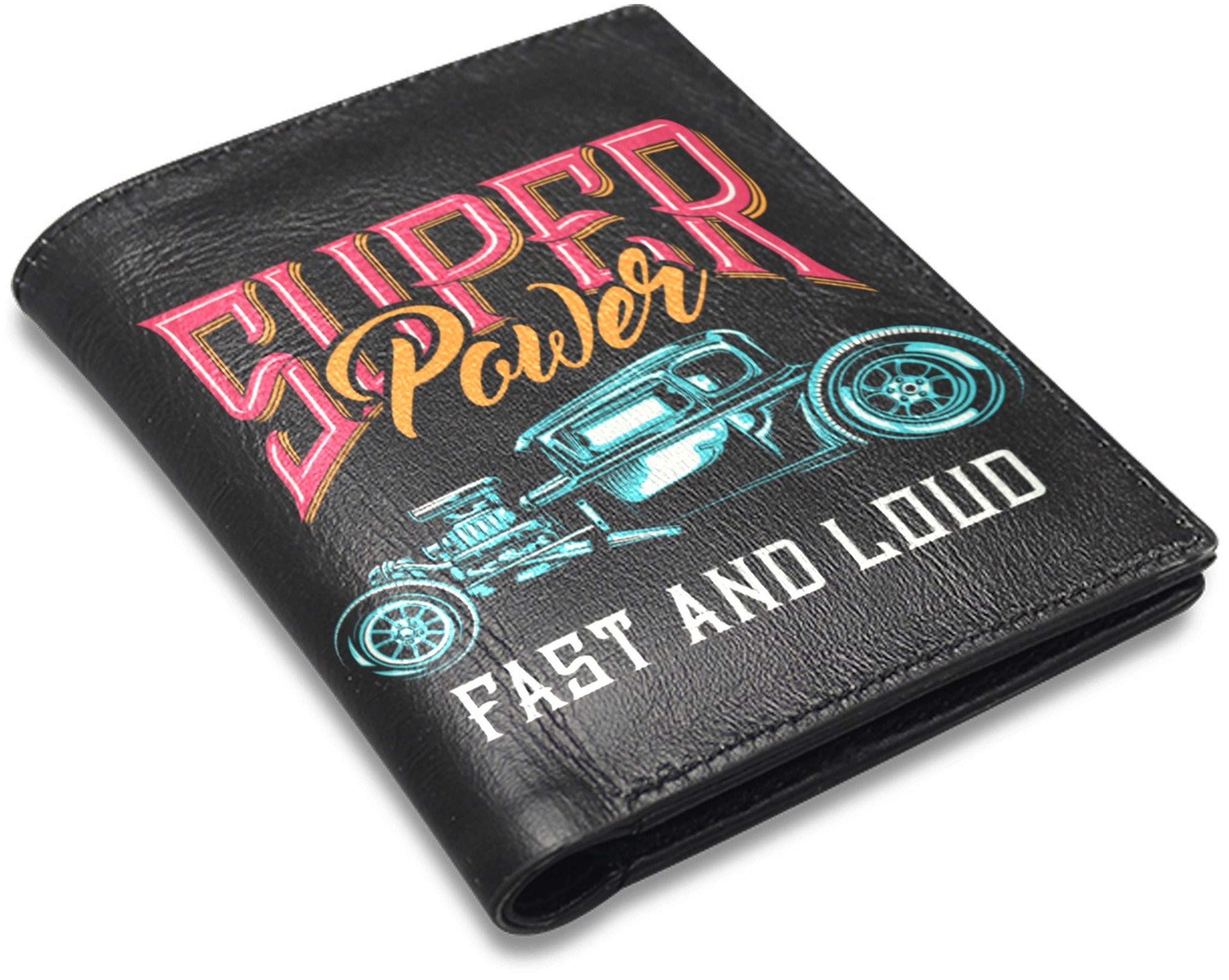 Hot Rod Wallet Rat Rod Purse Muscle Car USA California PU Leather ...