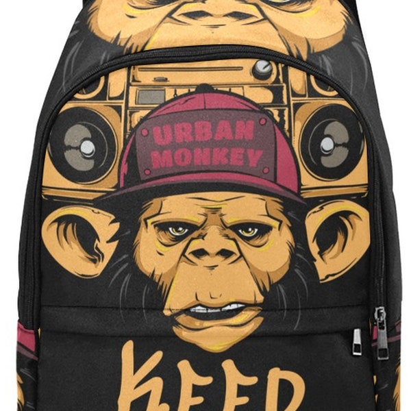 Monkey Backpack - Etsy