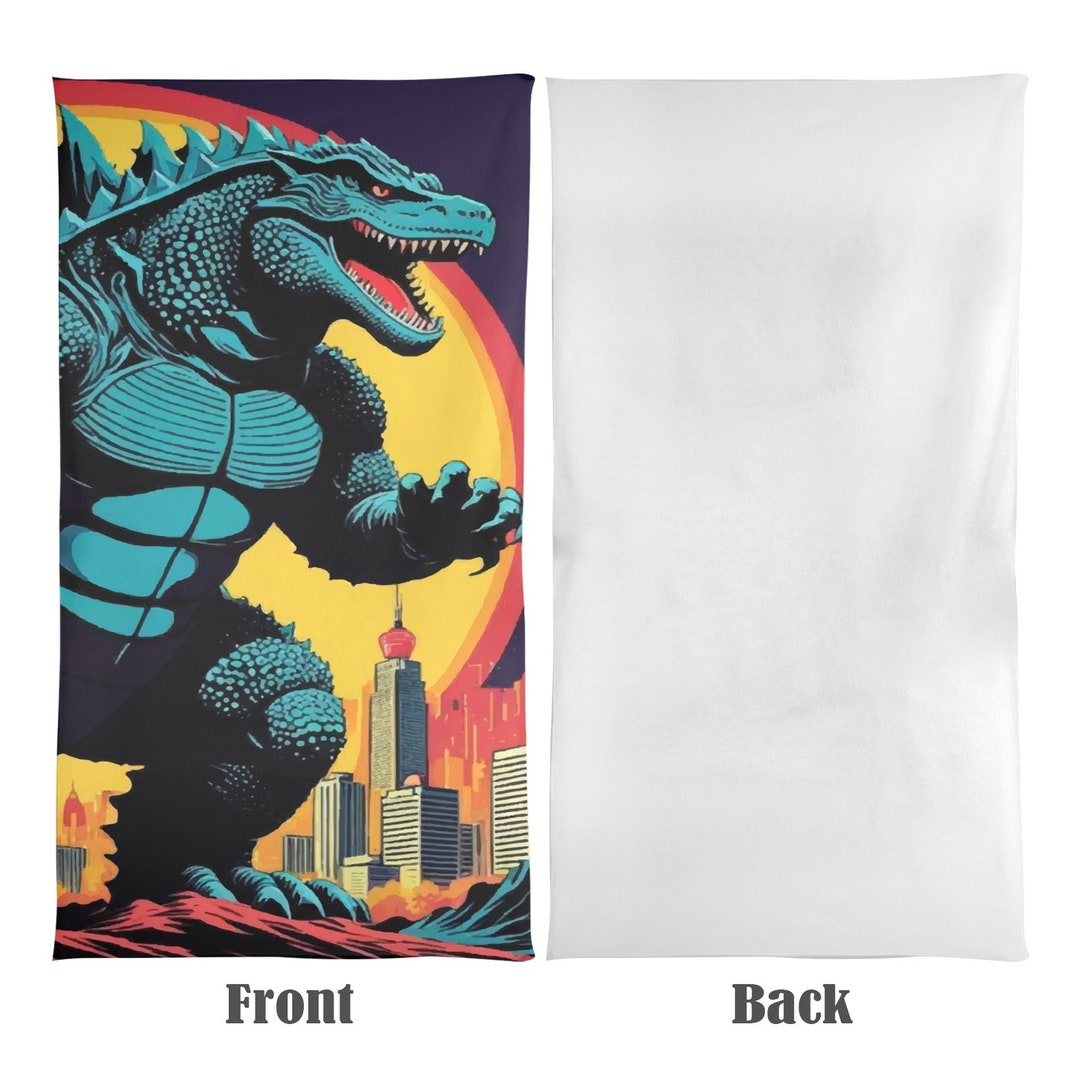 Beach Towel Godzilla Gojira Kaiju Art Vintage Cartoon Comics - Etsy