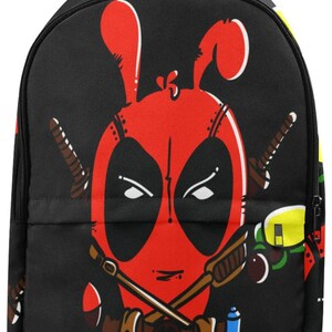 Deadpool Backpack Bag Bags Handbag superhero gangsta parody | Etsy