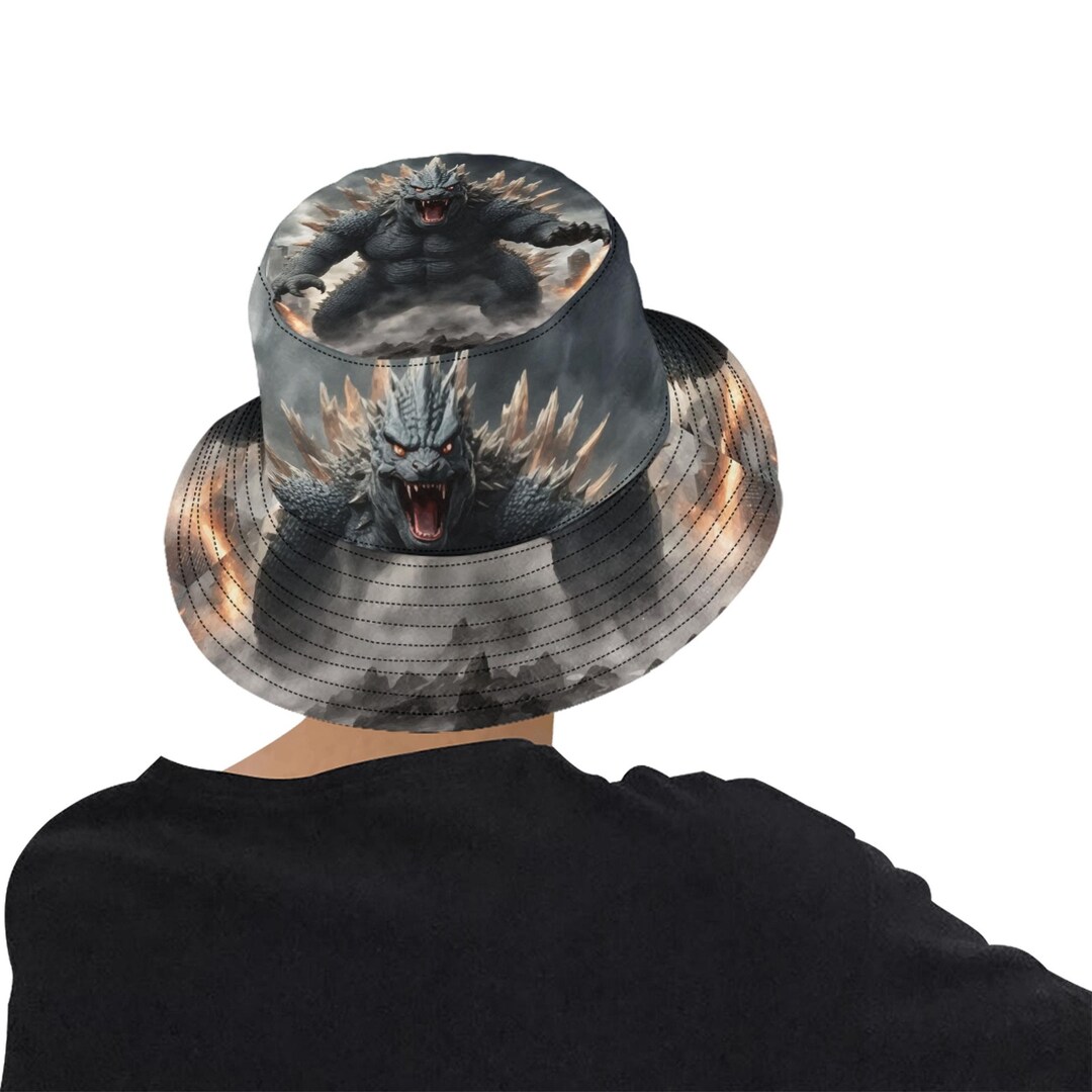 Bucket Hat Cap Gojira Kaiju Godzilla Monster - Etsy