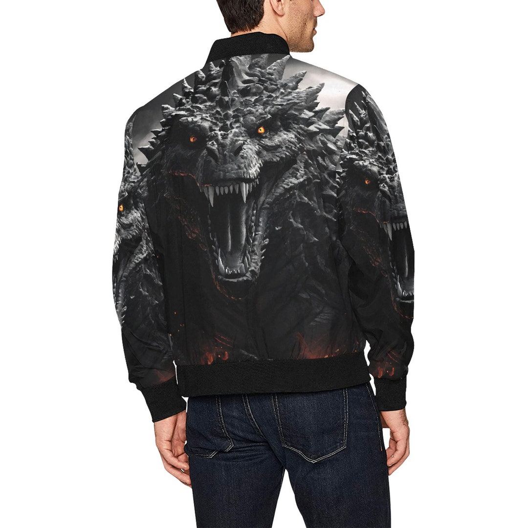 Godzilla Bomber Jacket Gojira Kaiju Japan Sci-fi Monster Horror ...