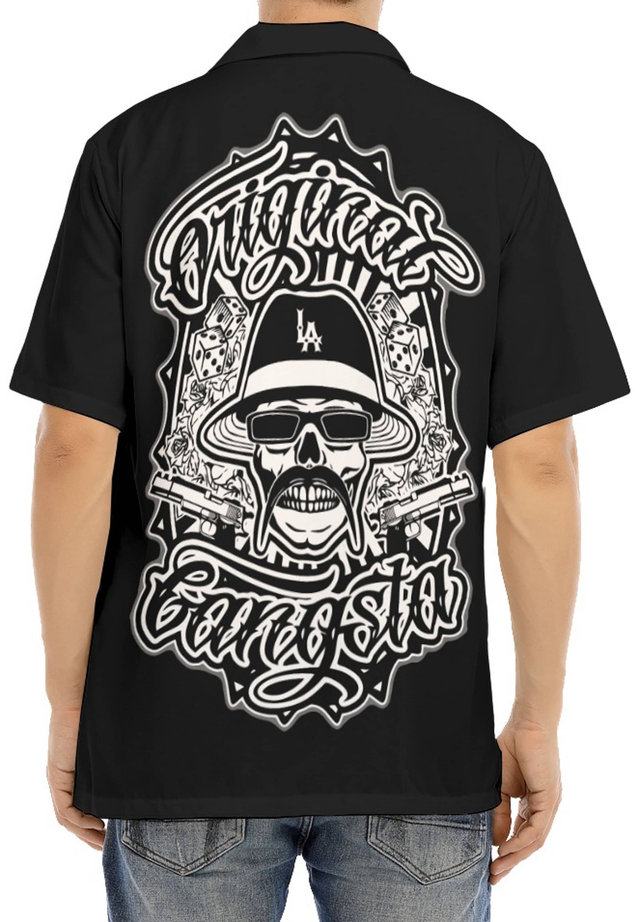 Gangsta Shirt Cotton Chicano Lowrider Cholo Mexican Raider Cartel Vato ...