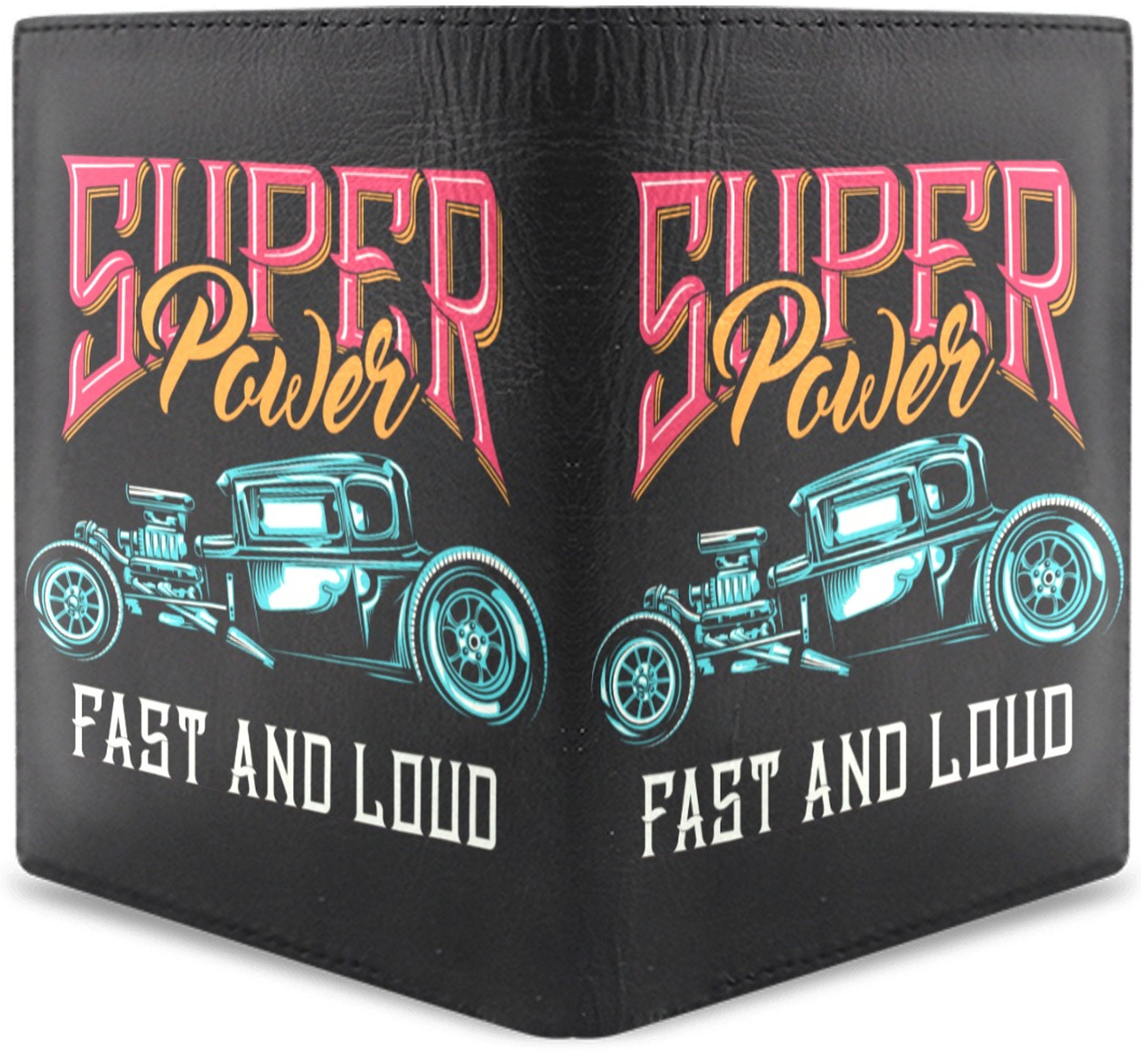 Hot Rod Wallet Rat Rod Purse Muscle Car USA California PU Leather ...