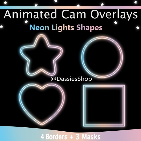 Circle Animated Cam Overlays - Etsy