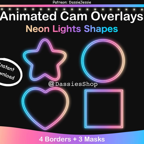 Circle Animated Cam Overlays - Etsy