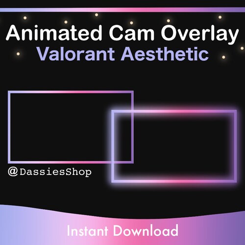 Twitch Animated Camera Overlay Soft Pink - Etsy
