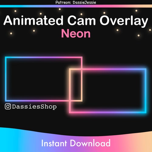 Twitch Animated Camera Overlay Updated Pink - Etsy