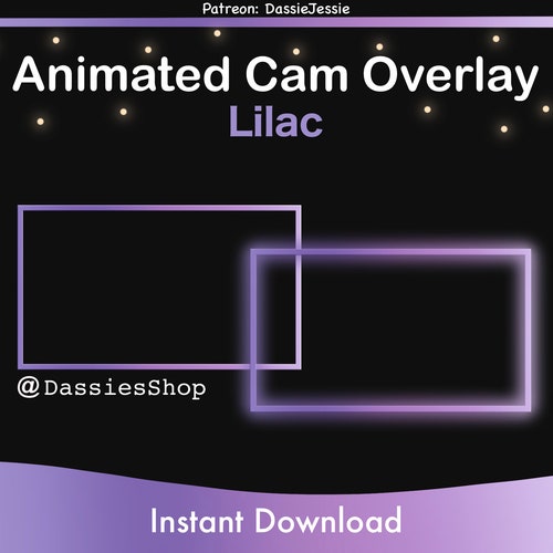 Twitch Neon Animated Camera Overlay Package White LED - Etsy