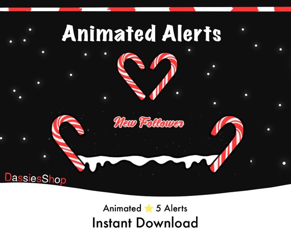 Twitch Animated Alerts Christmas Themed | Etsy