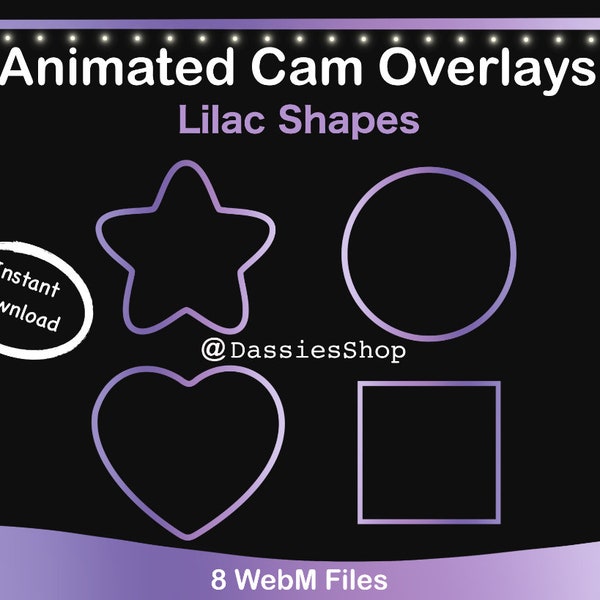 Circle Animated Cam Overlays - Etsy