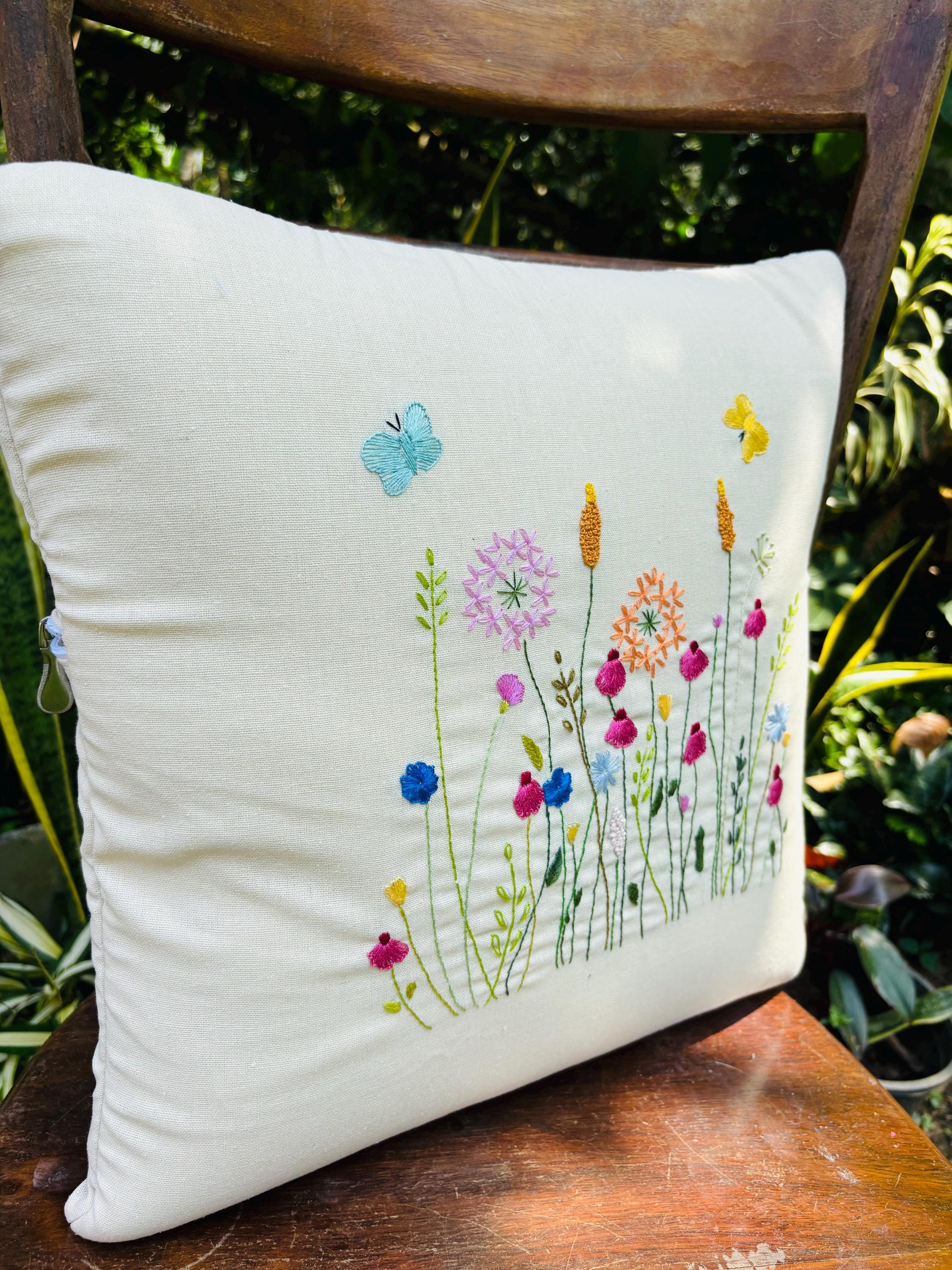 Hand Embroidered Cushion Covers - Etsy