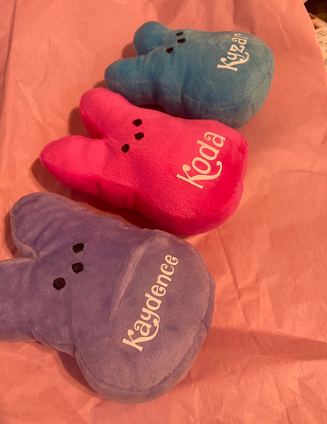 Personalized Peeps Bunny Plush Easter Peeps Bunny Plush, Custom Peeps ...