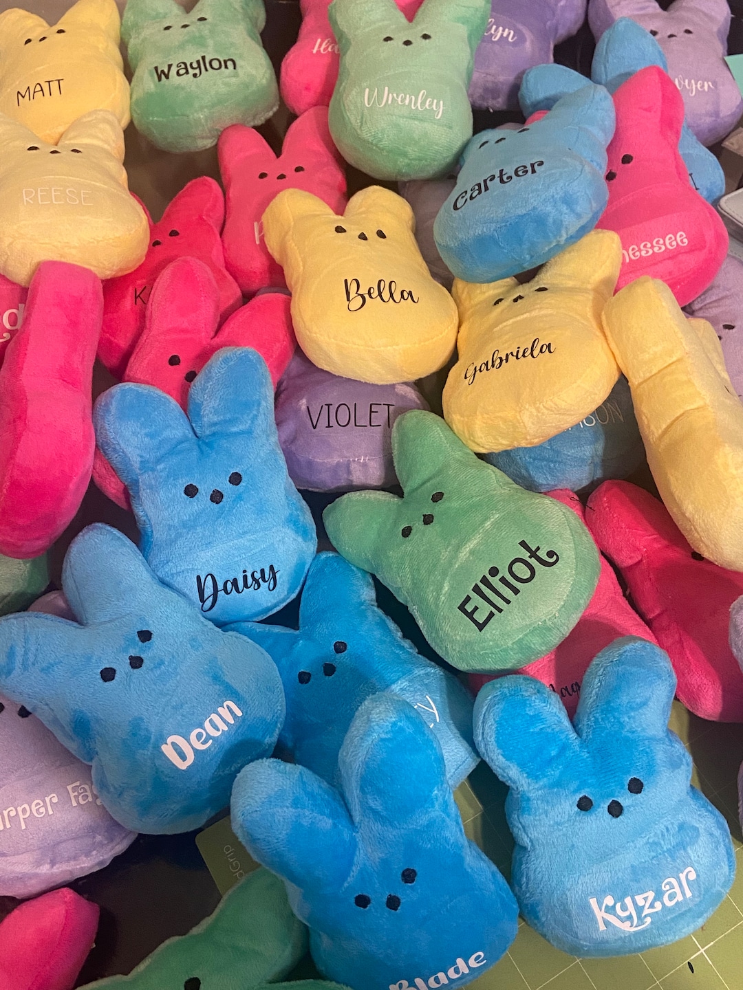Personalized Peeps Bunny Plush Easter Peeps Bunny Plush, Custom Peeps ...