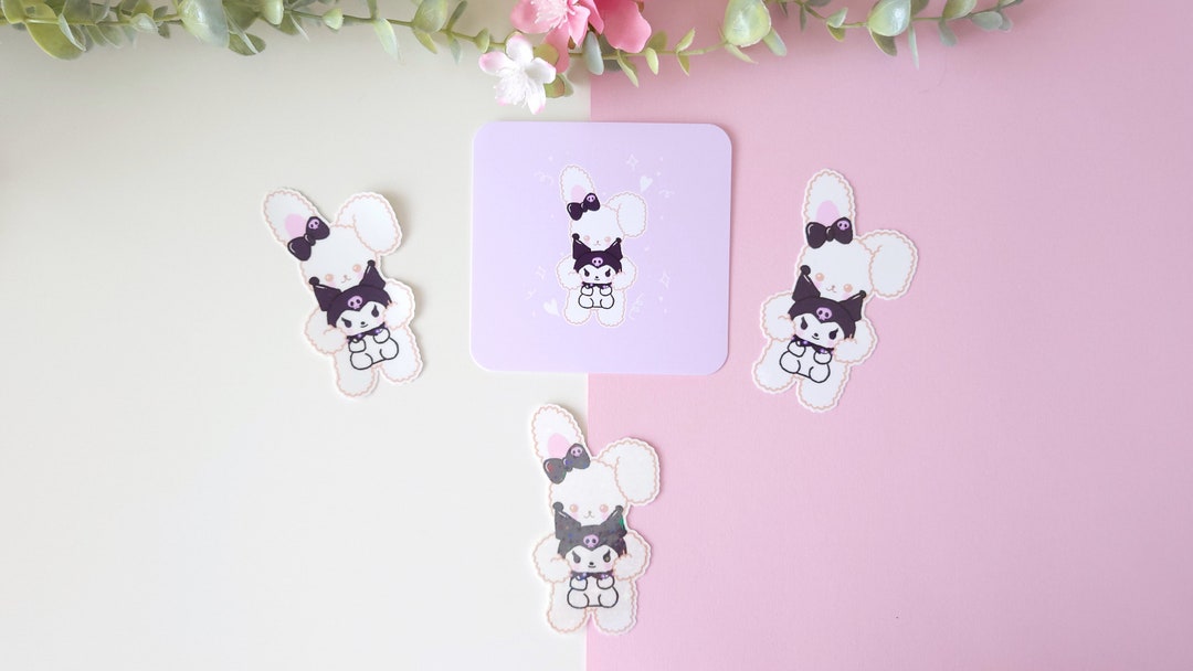 Kuneho With Kuro Art Print Sticker Waterproof Sticker Decal Bunny Fairy ...
