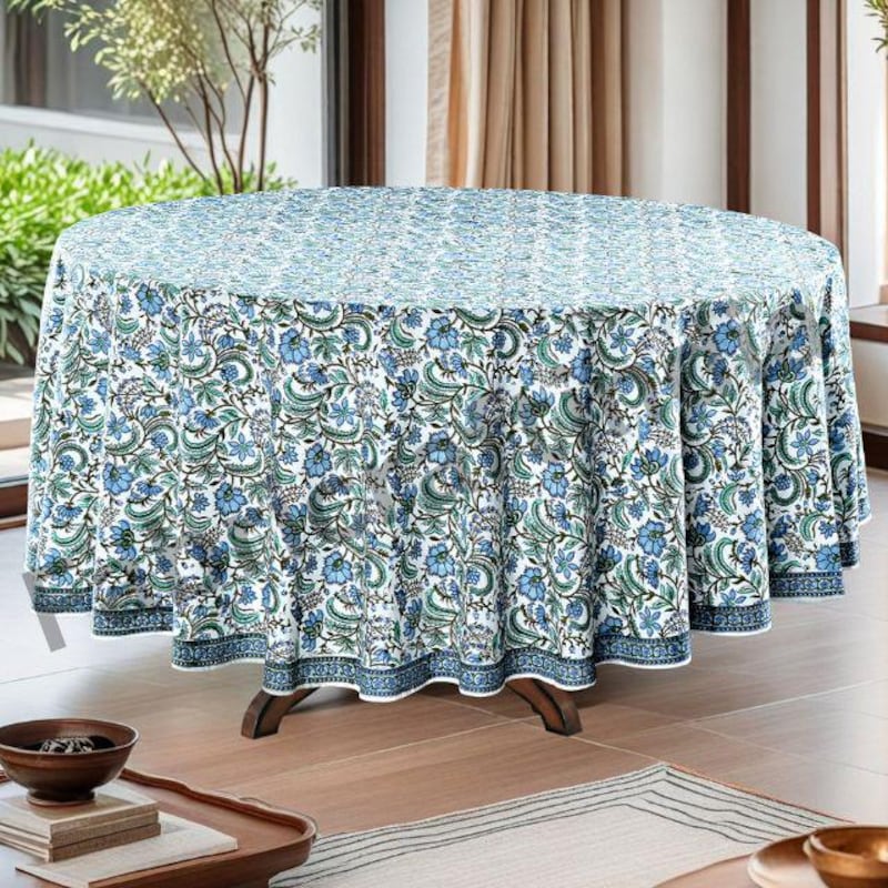 Turquoise Tablecloth - Etsy