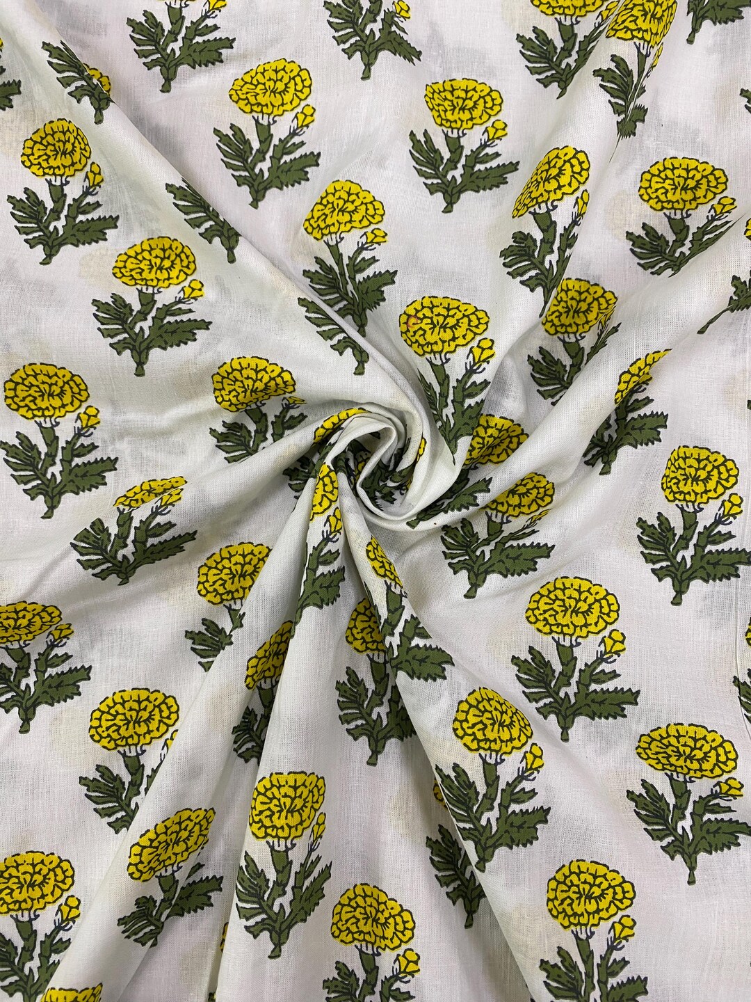 Bumble Bee Yellow Cotton Fabric by Yard, Soft Pure Cotton Quilting ...