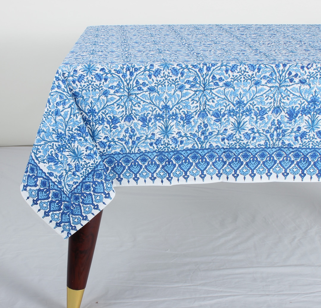 Tablecloth, Dark Royal Blue Table Cover, Table Top, Christmas Home ...
