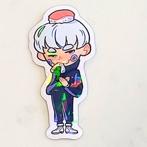JJK Sorcerer Chibi Holographic Sticker Collection - Etsy