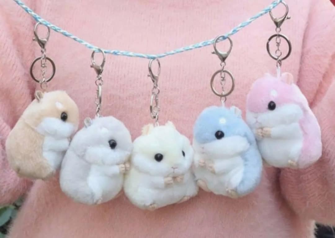 Guinea Pig Hamster Keychain / Perfect Gift for Kids, Soft Keychain ...